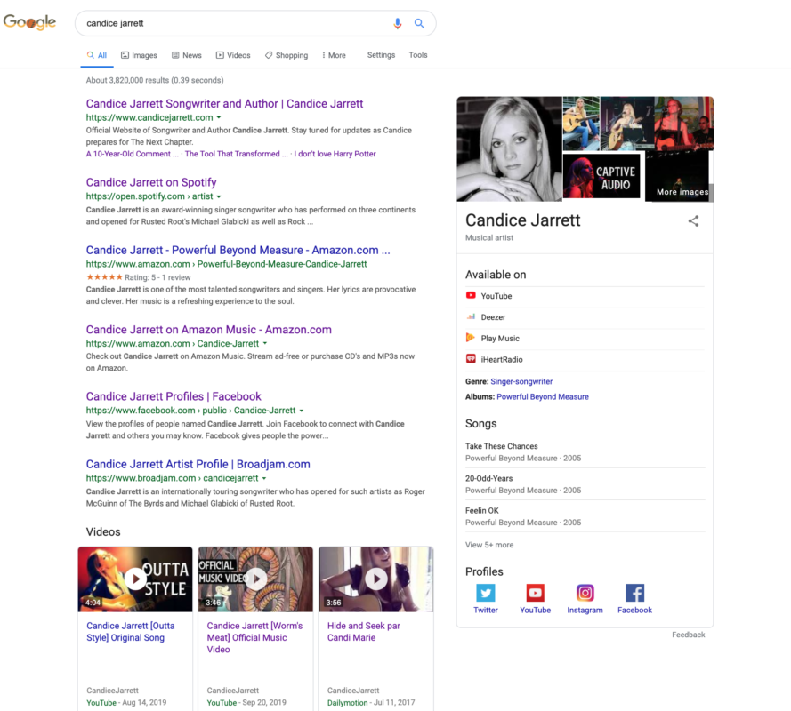 How to Claim a Google Knowledge Panel | Candice Jarrett